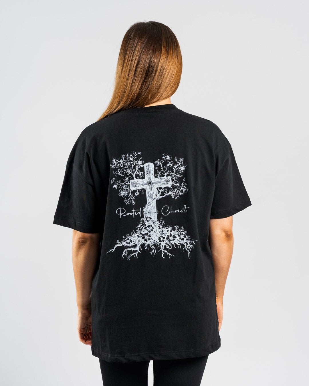 Rooted in Christ Women's Oversized T-Shirt - SAVD Clothing