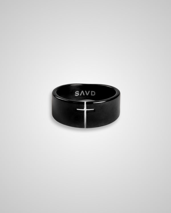 Black Cross Ring